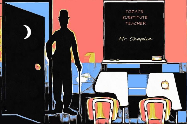 The Substitute Teacher - Left Hand Prints - Paintings & Prints, Humor ...
