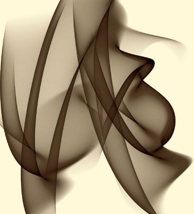 Abstract Curves - Left Hand Prints - Paintings & Prints, Abstract ...