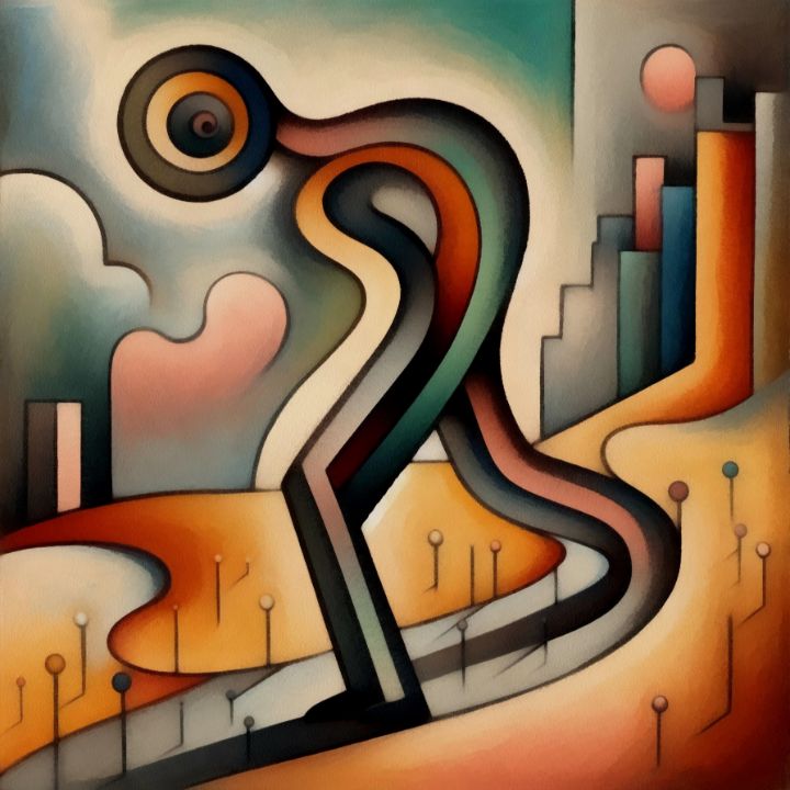 The Outcast - Abstract Thinking - Paintings & Prints, Abstract ...