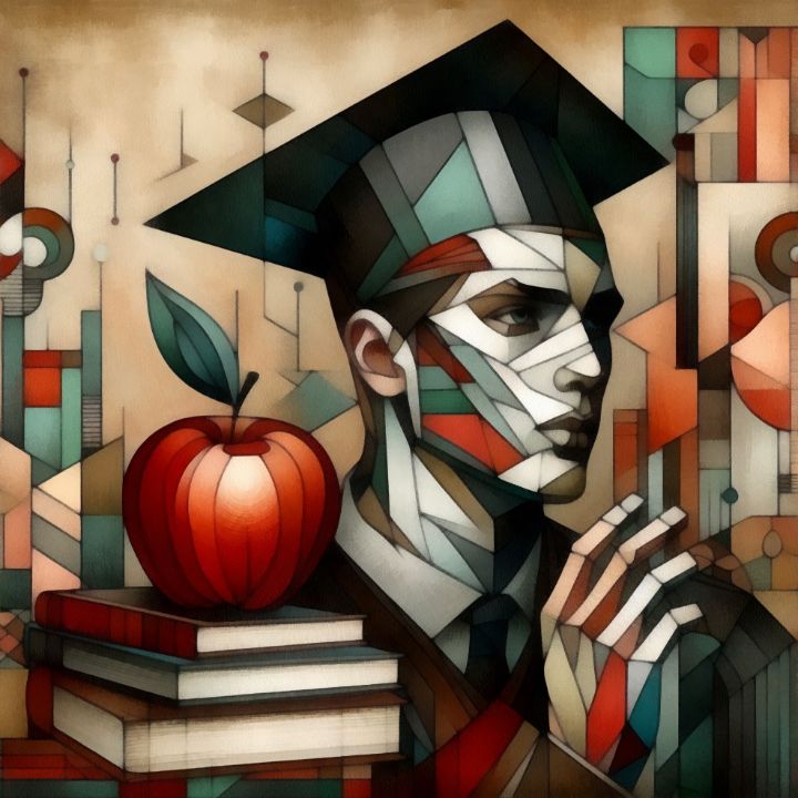 The Graduate #2. - Abstract Thinking - Paintings & Prints, Abstract ...