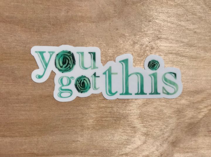 you got this green sticker - Grateful Living Rose - Crafts & Other Art ...