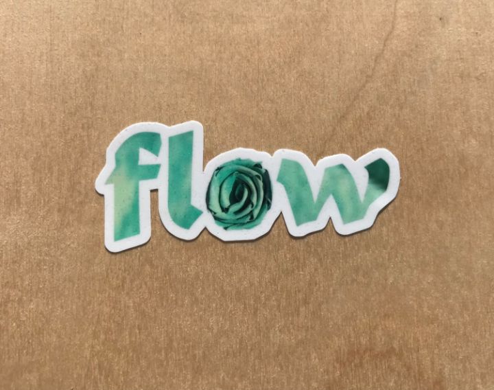 flow sticker green heavy duty vinyl - Grateful Living Rose - Crafts ...
