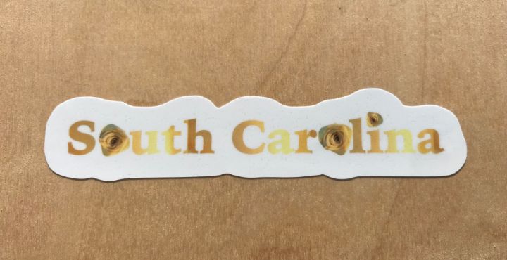 south carolina sticker heavy duty - Grateful Living Rose - Crafts ...