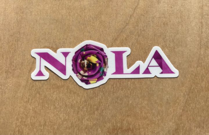 nola sticker indoor and outdoor viny - Grateful Living Rose - Crafts ...