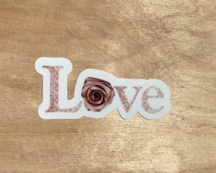 Love sticker rose gold color - Grateful Living Rose - Crafts & Other ...