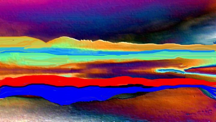 Colorfull landscape - Rene art - Paintings & Prints, Abstract, Other ...