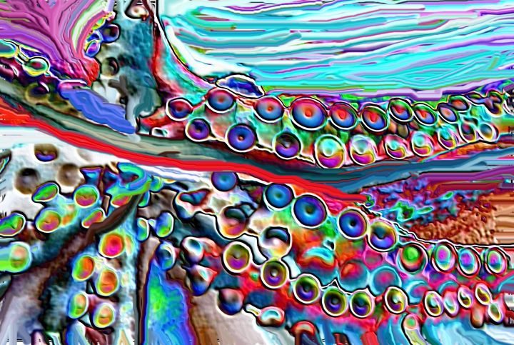 Octopus nr 2 - Rene art - Paintings & Prints, Abstract, Other Abstract ...