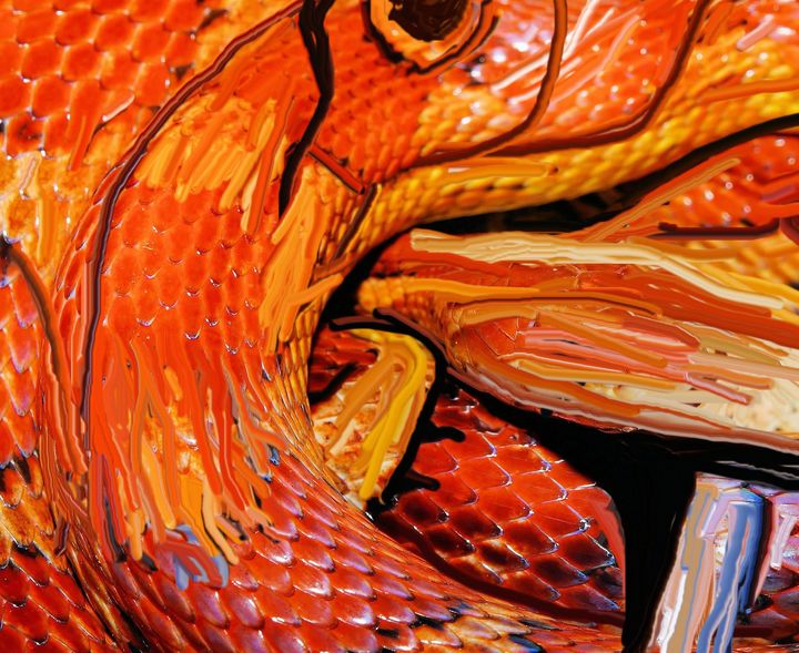 Snakes - Rene art - Digital Art & AI, Abstract, Figurative - ArtPal