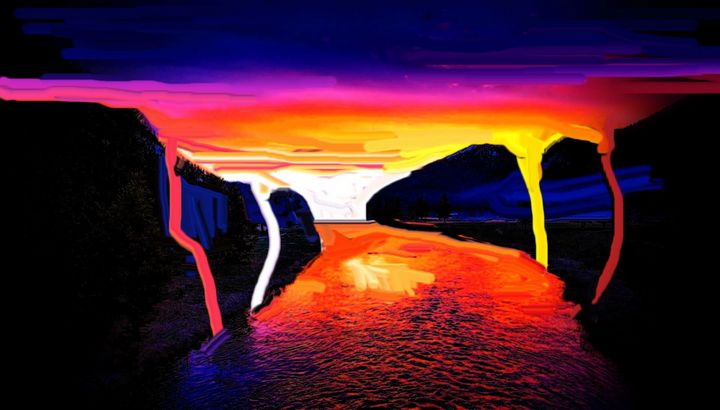 Norwegian sunset nr 9 - Rene art - Photography, Abstract, Landscape ...