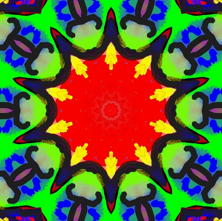 Joy mandala - Rene art - Digital Art & AI, Abstract, Geometric - ArtPal