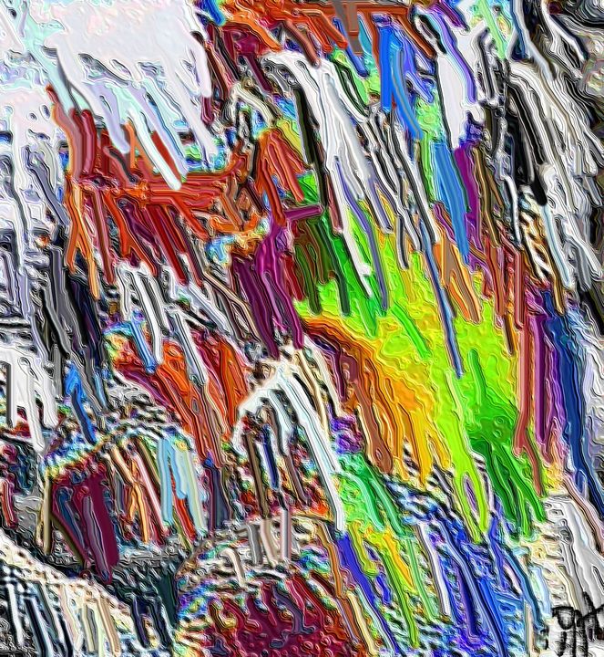 Abstract waterfall - Rene art - Digital Art & AI, Abstract, Other ...