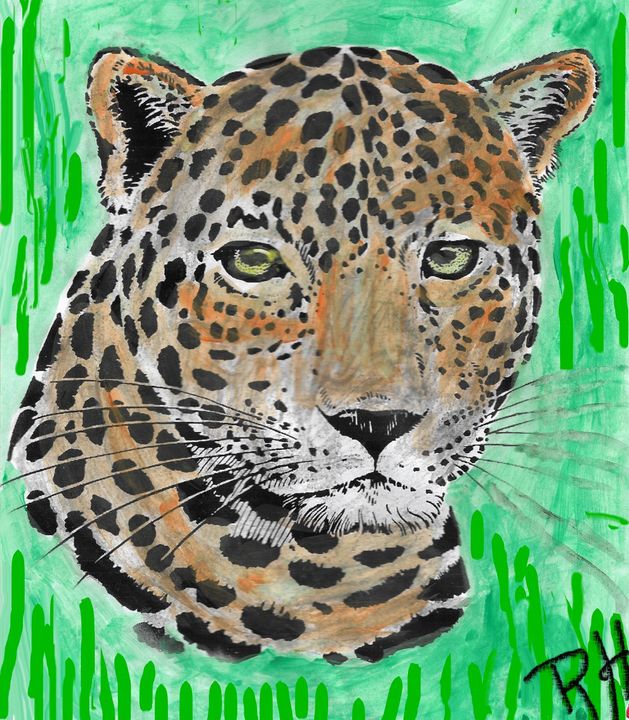 jaguar nr 2 - Rene art - Digital Art & AI, Animals, Birds, & Fish, Wild ...