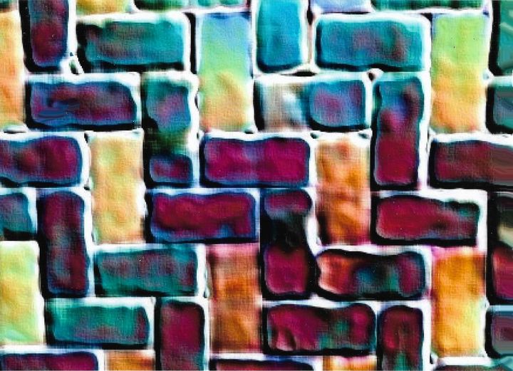 Dutch building bricks - Rene art - Paintings & Prints, Abstract, Other ...