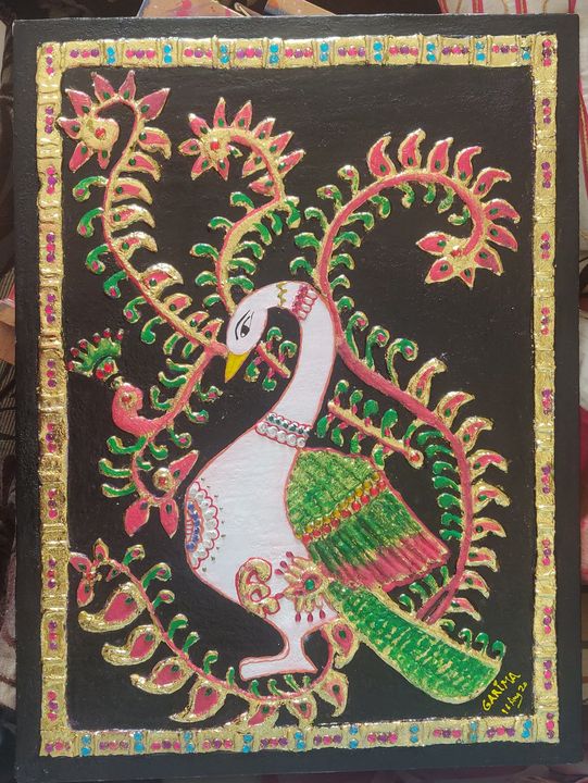 Tanjore painting - Free hand creations - Paintings & Prints, Animals ...