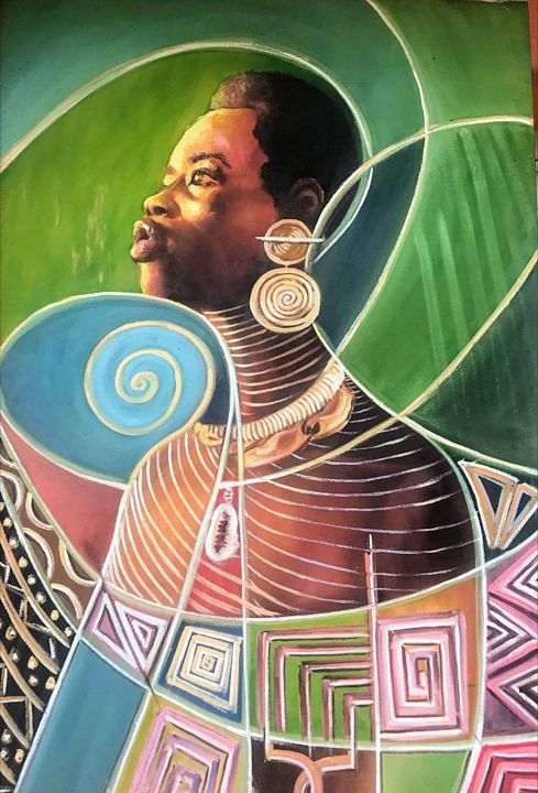 Expectation - Betse Arts - Paintings & Prints, Ethnic, Cultural ...