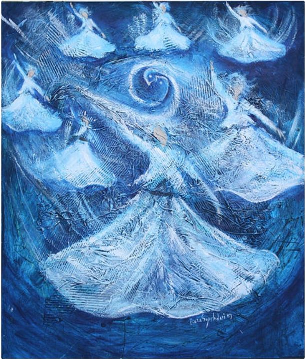 Dance on the Air. - Rumi - Paintings & Prints, Abstract, Color - ArtPal