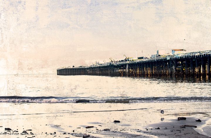 Old Pier - Illustrator01 - Paintings & Prints, Landscapes & Nature ...
