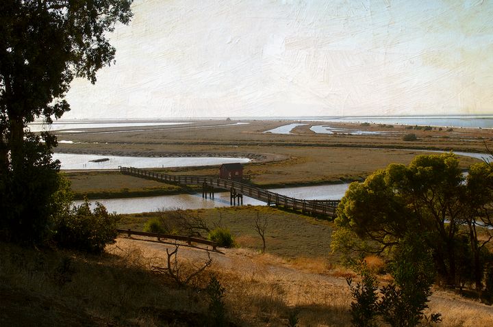 Quiet Bridge and Somber Landscape - Illustrator01 - Paintings & Prints ...