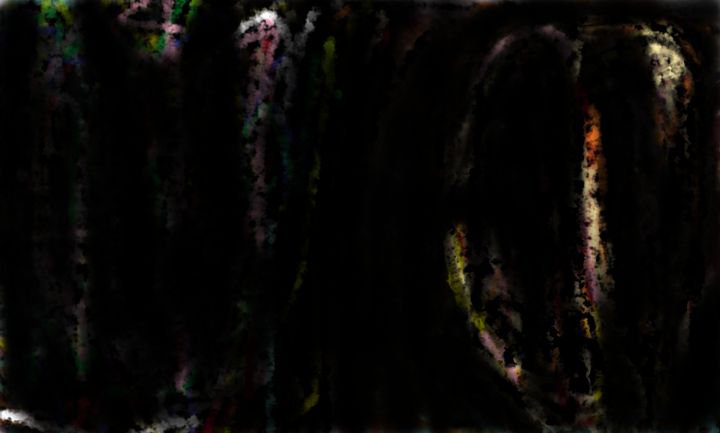 Dark abstract energy paintings - Paintings & Prints