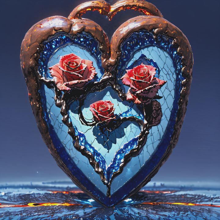 Rose Heart of Eternity - RMS Projects Services - Digital Art & AI ...