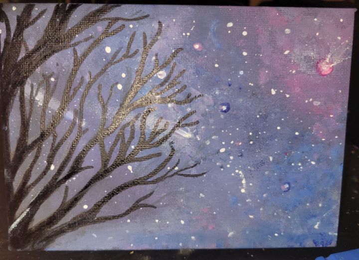My view - Ashlie's Artisan - Paintings & Prints, Landscapes & Nature, Skyscapes, Night Sky - ArtPal