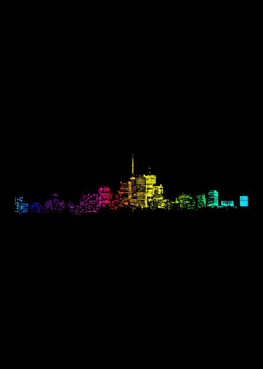 Toronto Skyline Gradient - The Learning Curve Photography - Digital Art ...