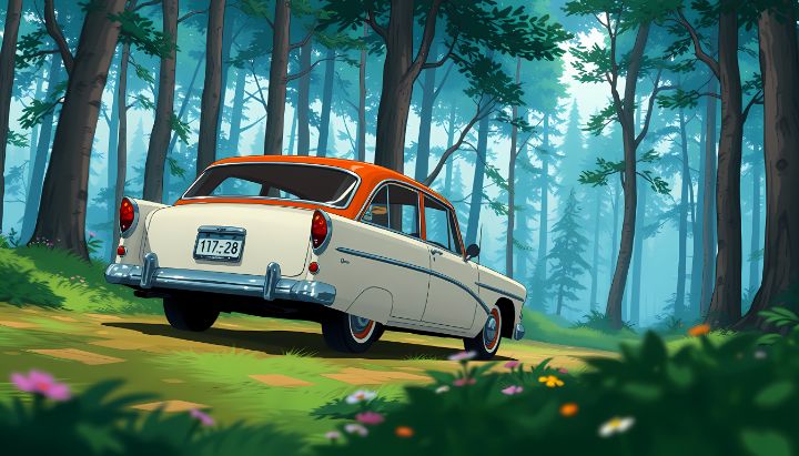 Classic mercedes benz in forest 3 - Sri Sarangaa - Digital Art & AI ...