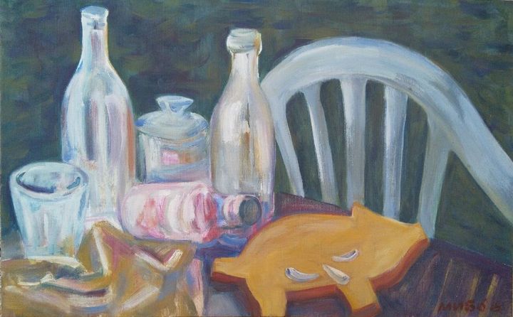 "Leftovers from one lunch-2" - HAND MADE paintings/OIL paints, canvas ...