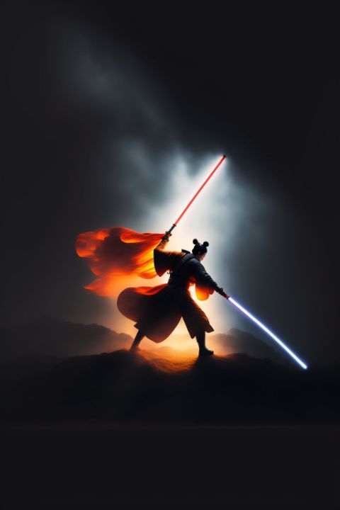The Samurai Jedi - RGFondo - Digital Art & AI, People & Figures ...