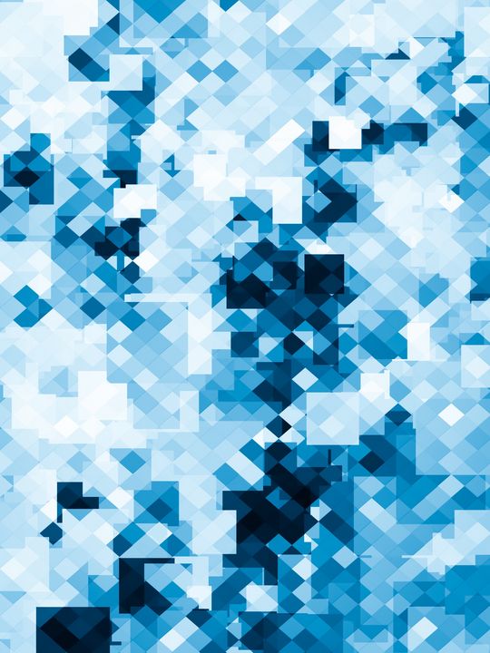 geometric square pixel pattern - TimmyLA - Digital Art & AI, Abstract ...