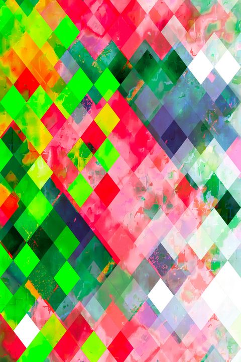 geometric square pixel pattern art - TimmyLA - Drawings & Illustration ...