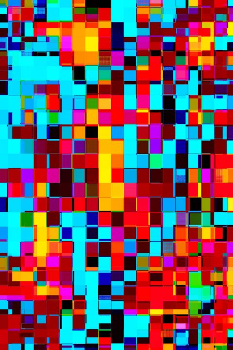 graphic design geometric pixel art - TimmyLA - Drawings & Illustration ...