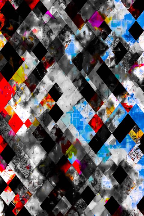 graphic design geometric pixel art - TimmyLA - Drawings & Illustration ...