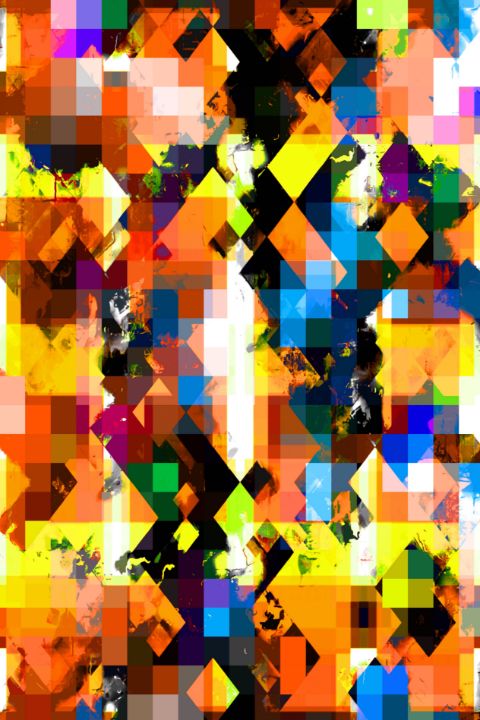 graphic design pixel geometric art - TimmyLA - Drawings & Illustration ...