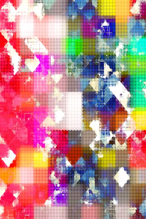 graphic design pixel geometric art - TimmyLA - Drawings & Illustration ...