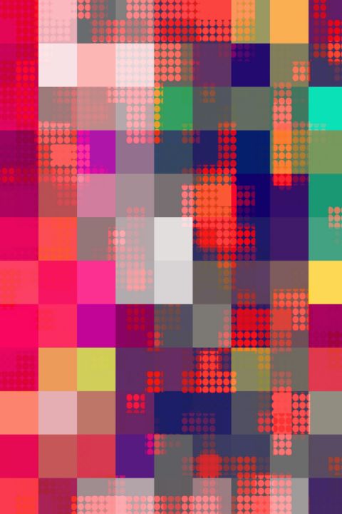 geometric pixel square pattern art - TimmyLA - Drawings & Illustration ...