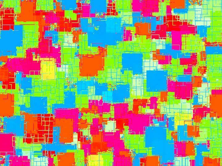 geometric square pattern abstract - TimmyLA - Digital Art & AI ...