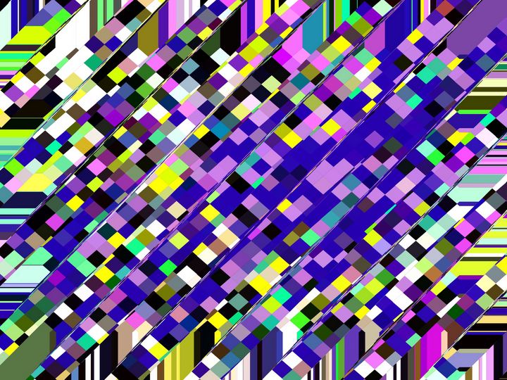 geometric square pixel pattern - TimmyLA - Digital Art & AI, Abstract ...
