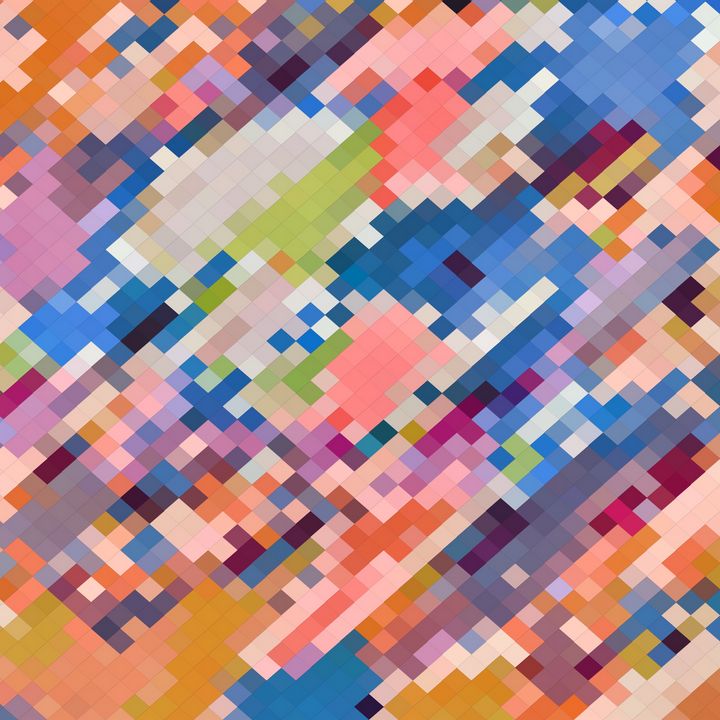 geometric pixel pattern abstract - TimmyLA - Digital Art & AI, Abstract ...