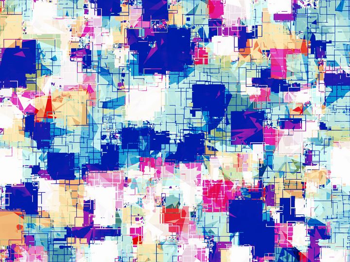 geometric square pattern abstract - TimmyLA - Digital Art & AI ...