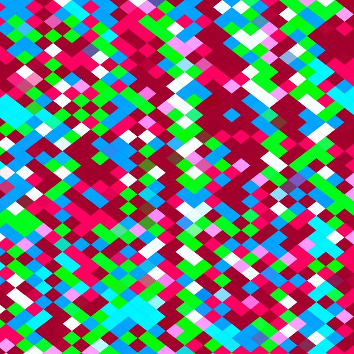 geometric square pixel pattern - TimmyLA - Digital Art & AI, Abstract ...