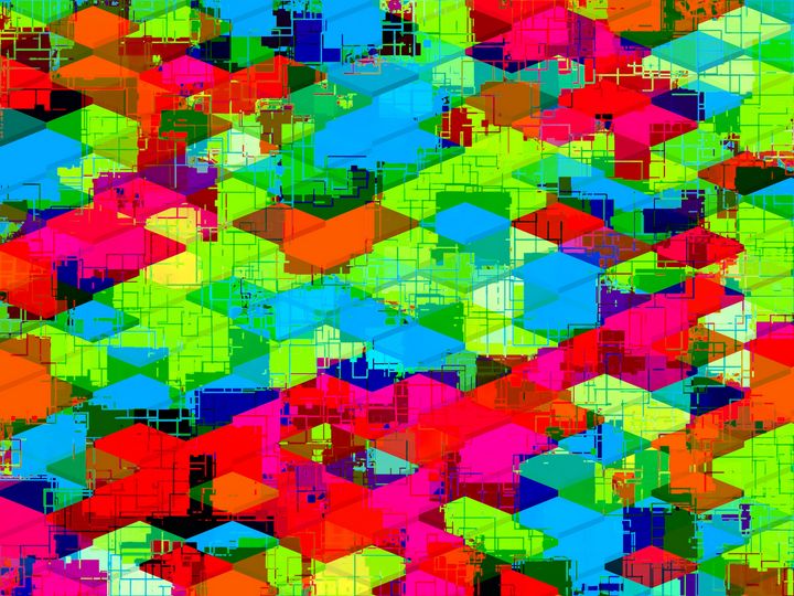 geometric square pattern abstract - TimmyLA - Digital Art & AI ...