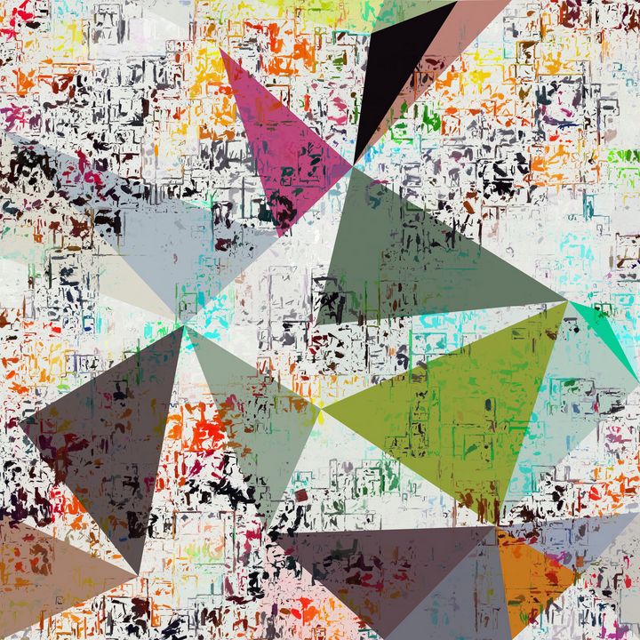 geometric triangle pattern abstract - TimmyLA - Digital Art & AI ...