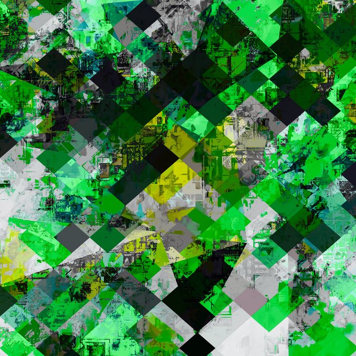 geometric pixel pattern abstract - TimmyLA - Digital Art & AI, Abstract ...