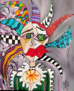 Arlechin - Mikylaz - Paintings & Prints, Abstract, Figurative - ArtPal