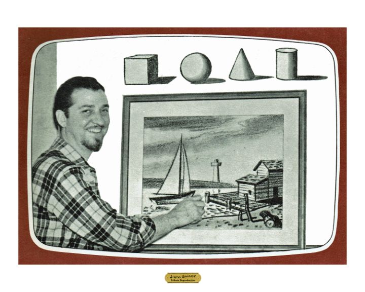 At the TV Drawing Board 16x20 - Jon Gnagy Tribute Reproductions ...