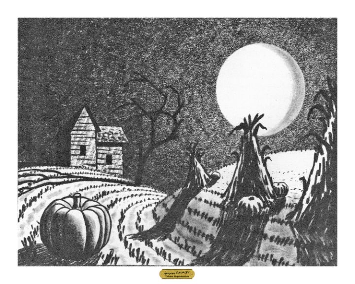 Harvest Moon (16x20) - Jon Gnagy Tribute Reproductions - Drawings ...