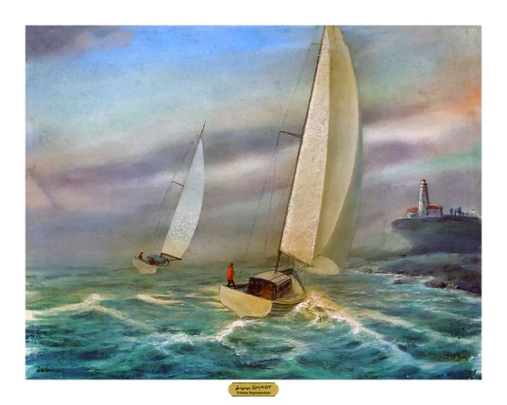 Sloops in the Storm (16x20) - Jon Gnagy Tribute Reproductions ...