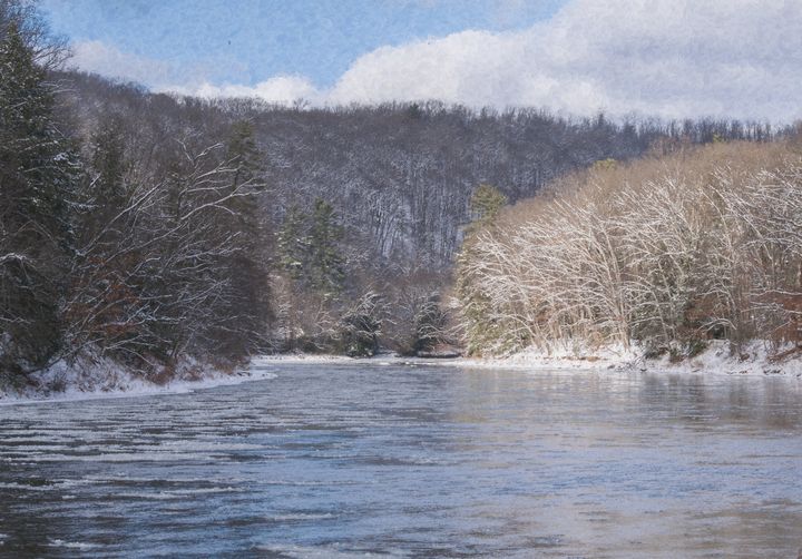 Clarion River Ice No3 (OP) - StephenJSepan - Digital Art & AI ...