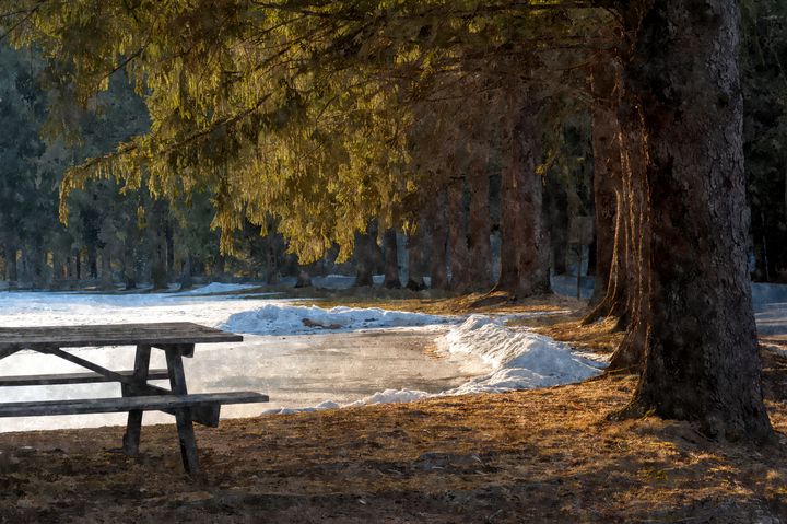 Cook Forest Skating Pond (WC) - StephenJSepan - Digital Art & AI ...